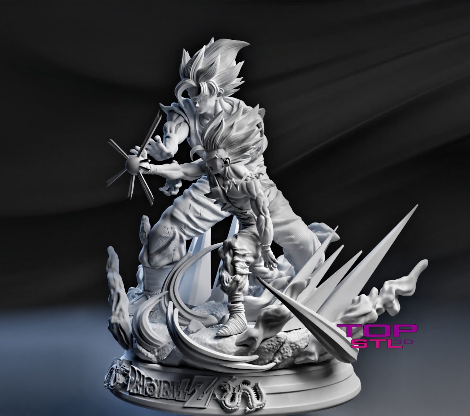 DIORAMA GOKU GOHAN STL – Top STL 3D